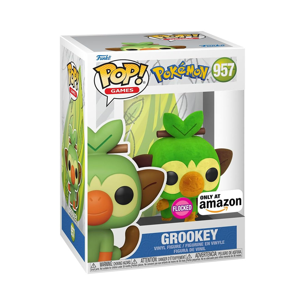 Grookey (Flocked) 957 (Pokemon) Funko Pop! – CISEMU – Funko POP